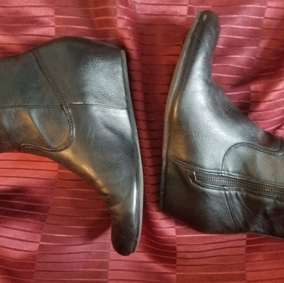 Mix No. 6 | Shoes | Mix No 6 Size 8 Treasure 2 Wedge Black Boots | Poshmark